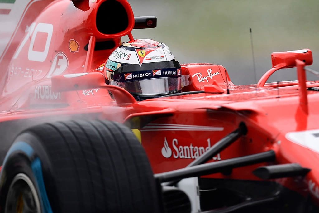 Kimi confident his Ferrari will work better in the dry - allsprt