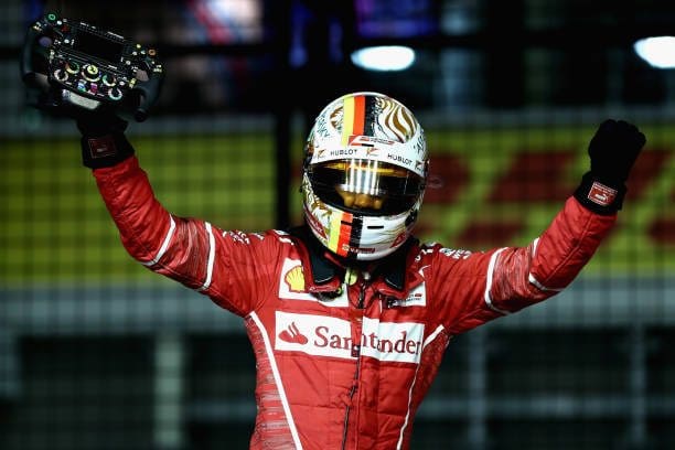 Vettel scores magnificent pole position in Singapore! - allsprt