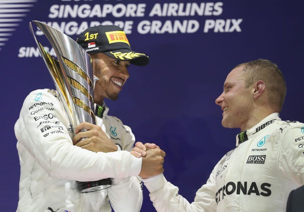 Hamilton, Ricciardo and Bottas talk about their Singapore GP - allsprt